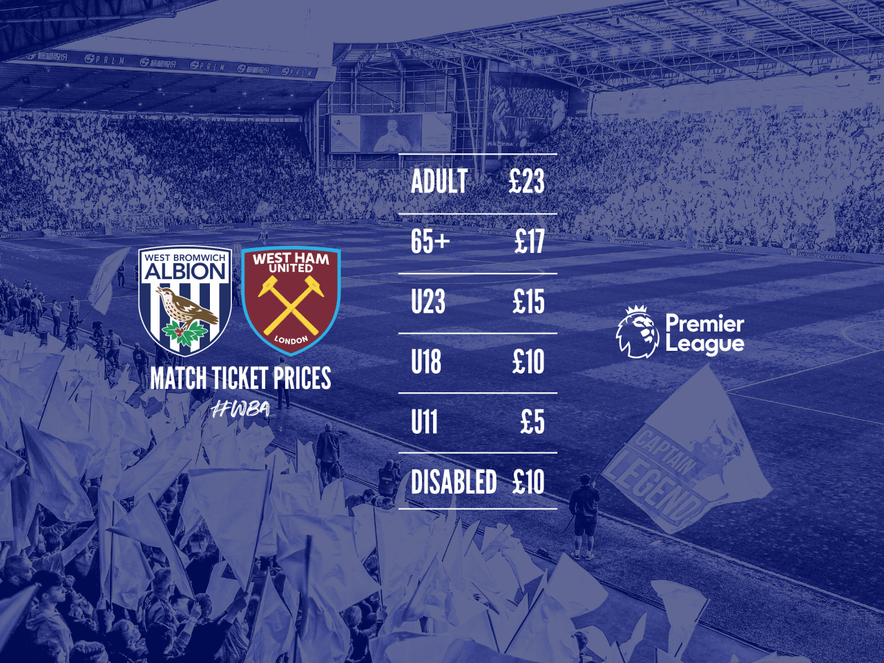 West Ham tickets ballot remains open | West Bromwich Albion