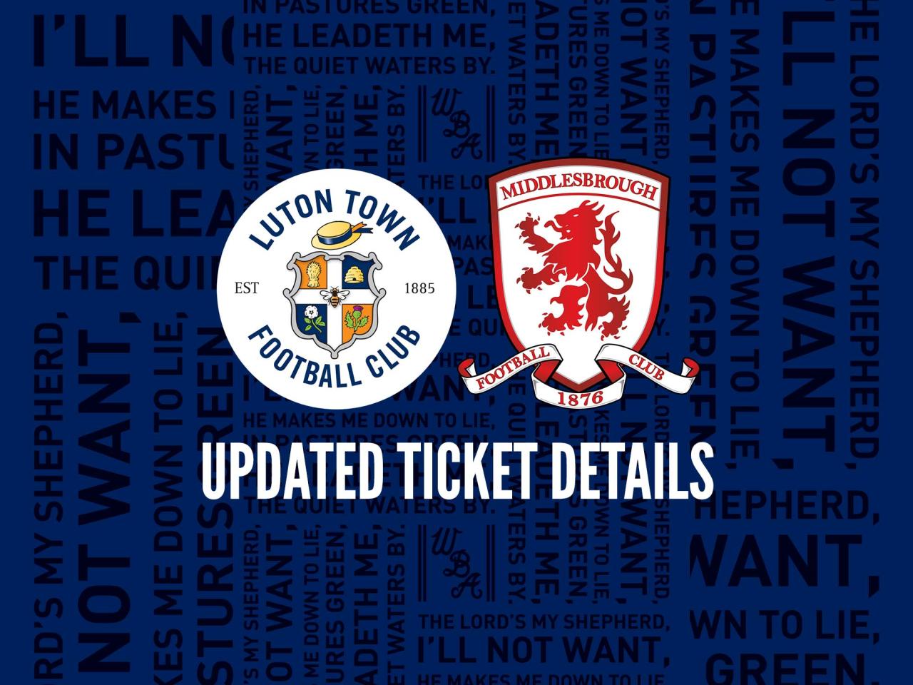 Luton and Boro ticket details update | West Bromwich Albion