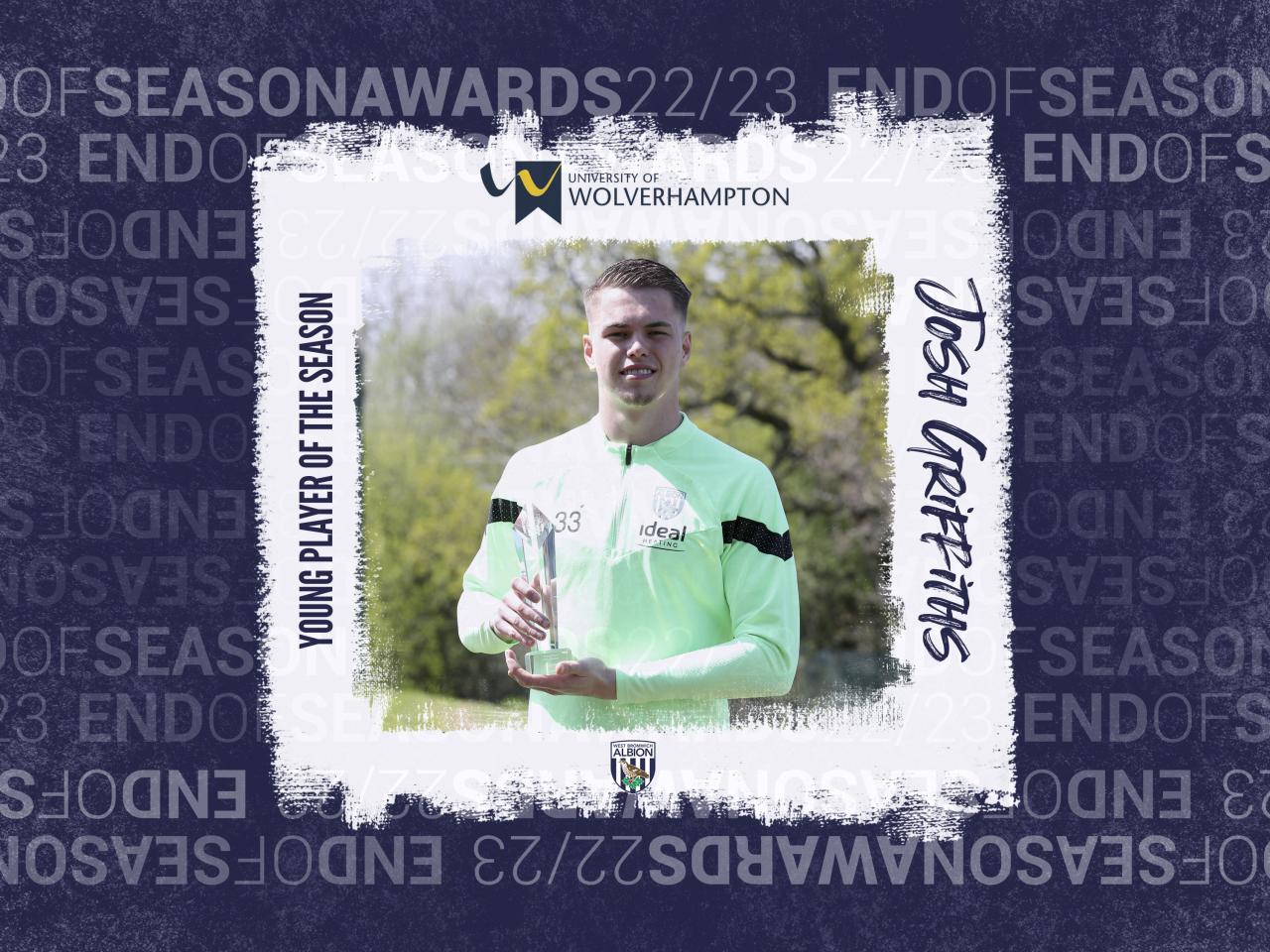 Josh Griffiths collects University of Wolverhampton Young Player of the ...