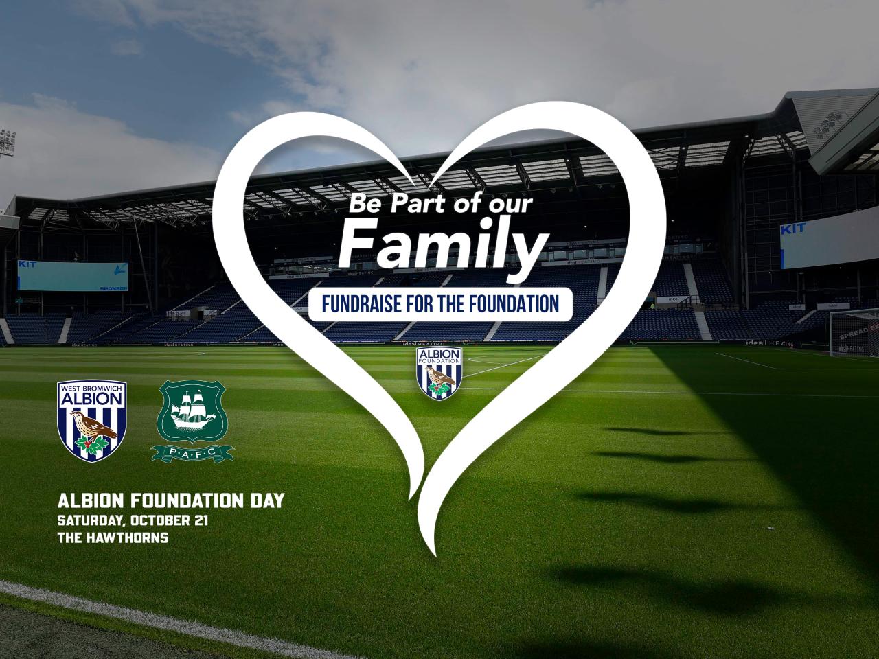 Foundation Day 23/24 set for Plymouth Argyle fixture | West Bromwich Albion