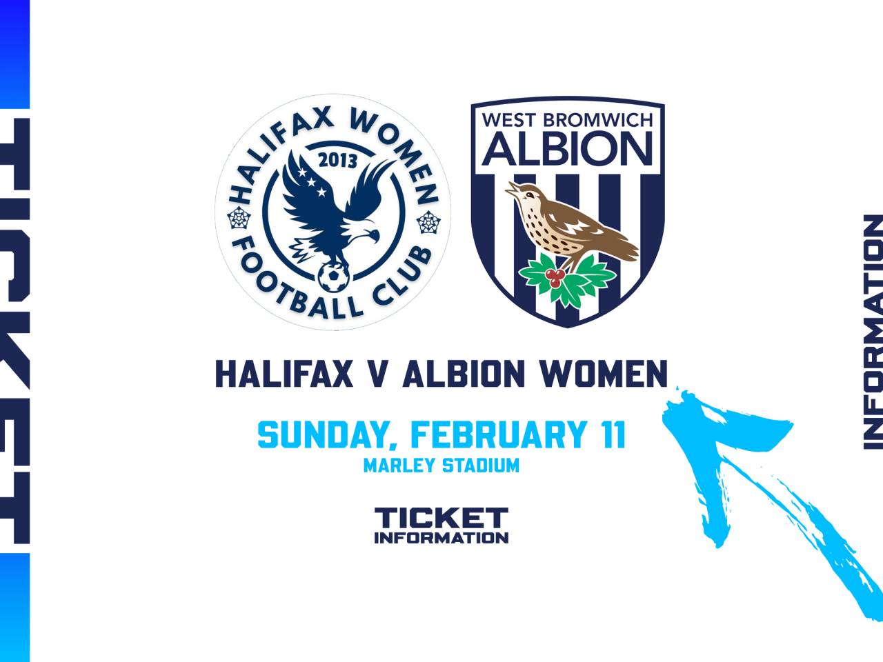 Albion Women Ticket Info | Halifax Away | West Bromwich Albion