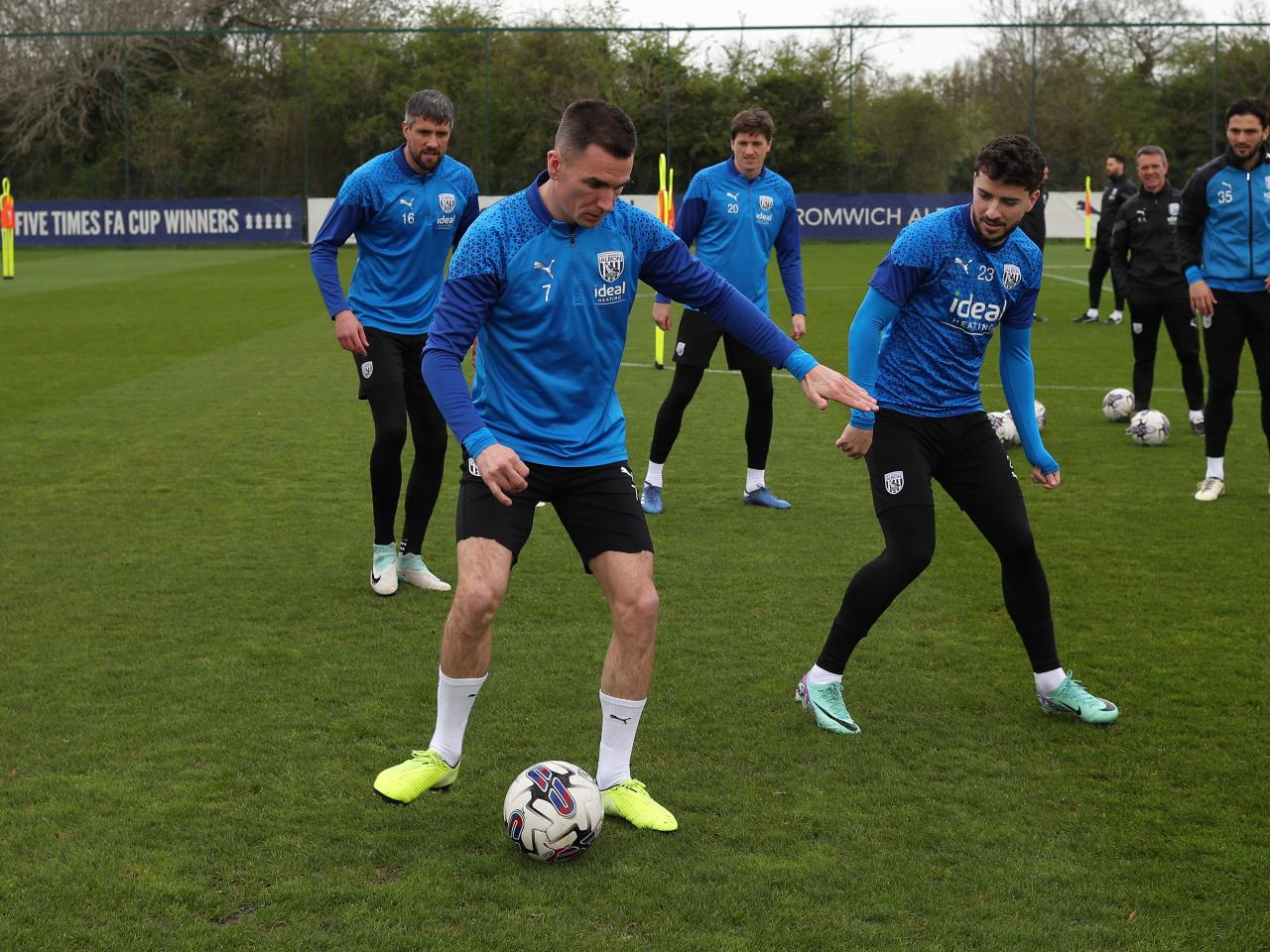 Gallery | Albion players prepare for Foxes clash at training ground HQ ...