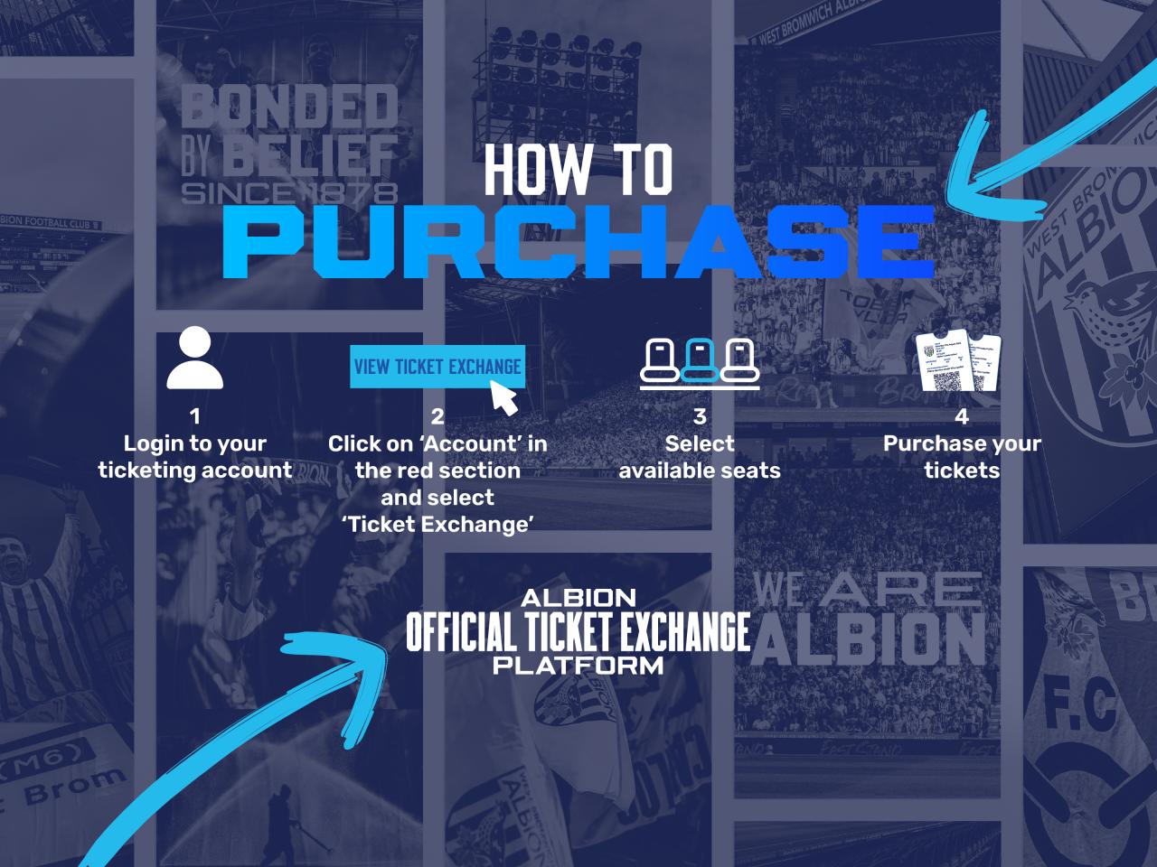How to Purchase Seats from the Ticket Exchange | West Bromwich Albion