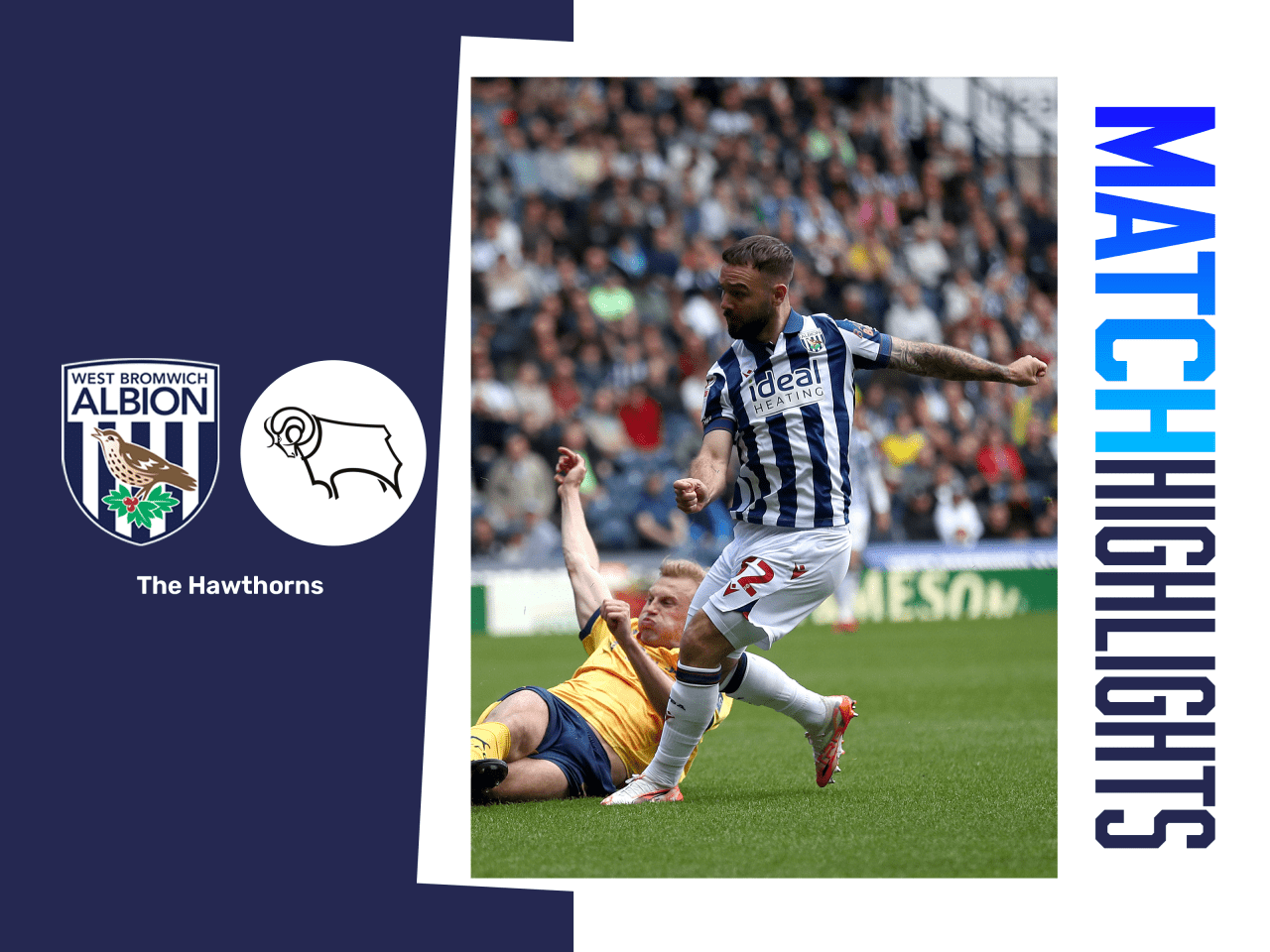 Albion 1-3 Derby County | Match Highlights | West Bromwich Albion