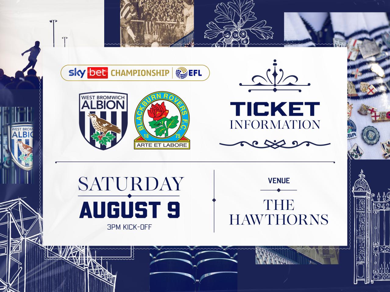Albion vs Blackburn Rovers | Match Pack | West Bromwich Albion