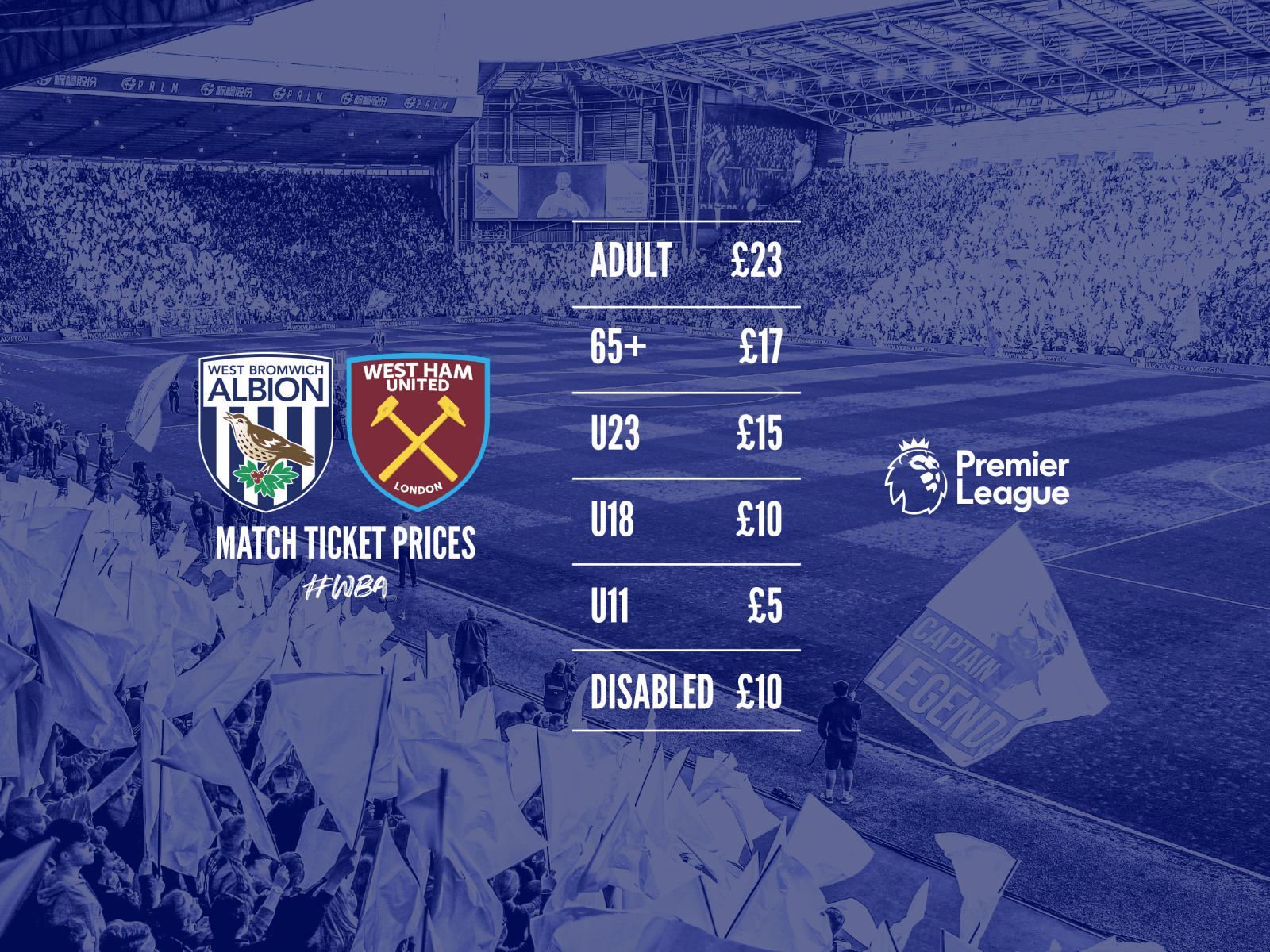 West Ham tickets ballot remains open | West Bromwich Albion