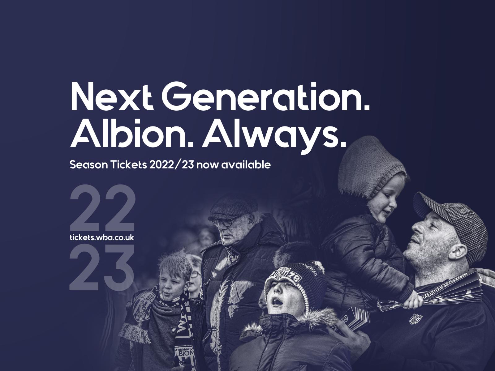 Tickets | West Bromwich Albion