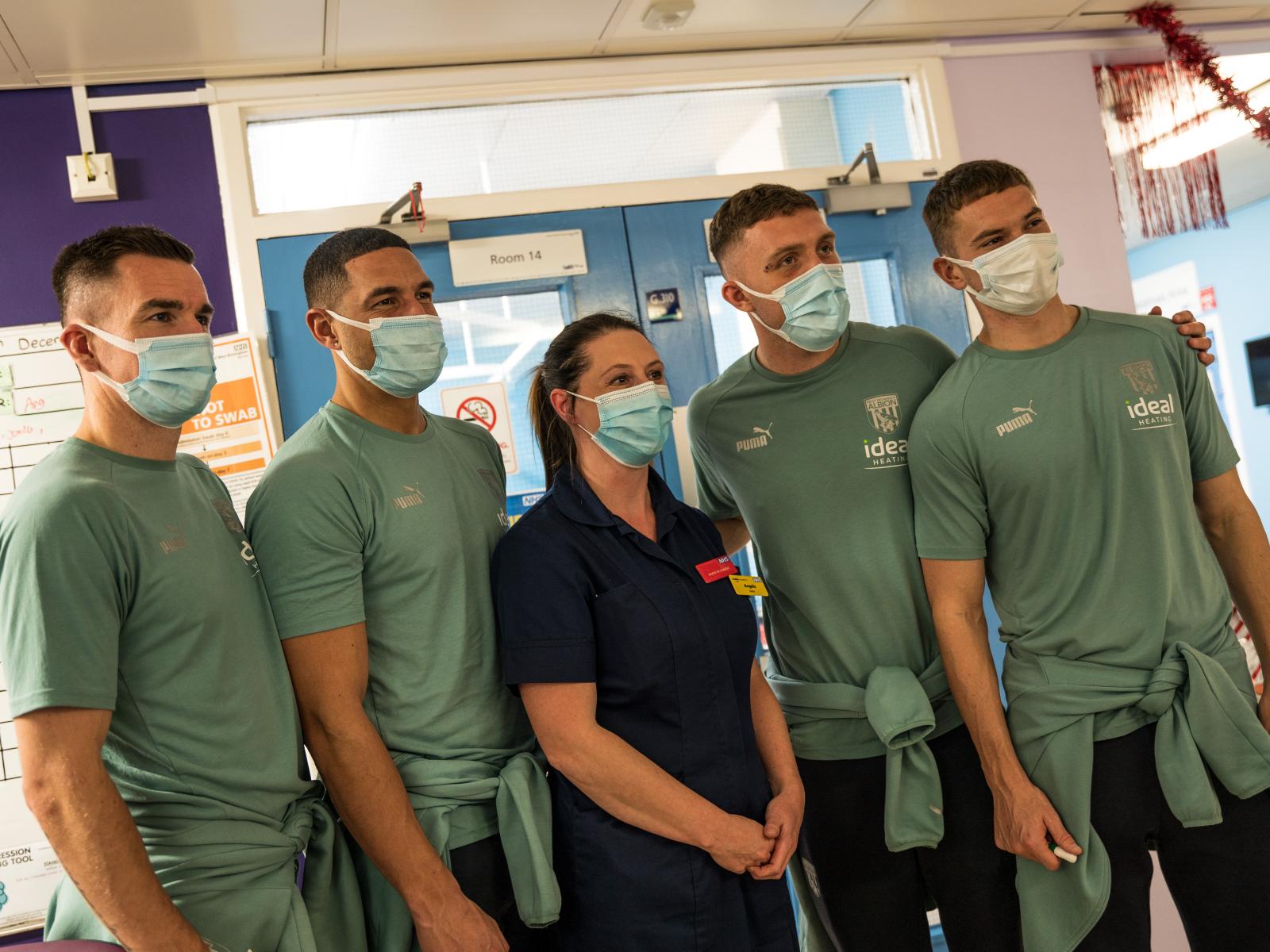 Albion players deliver festive cheer to young patients at Sandwell ...