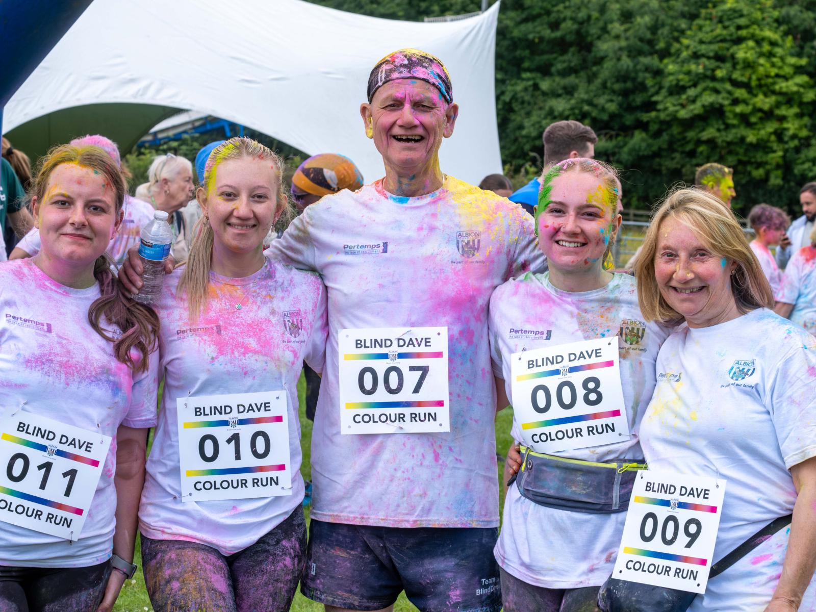 Blind Dave Heeley Colour Run tints hundreds with joy | West Bromwich Albion