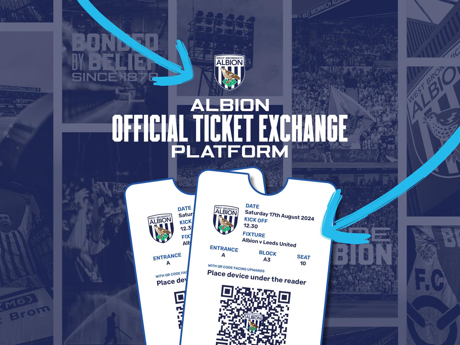 Albion Official Ticket Exchange Platform | West Bromwich Albion