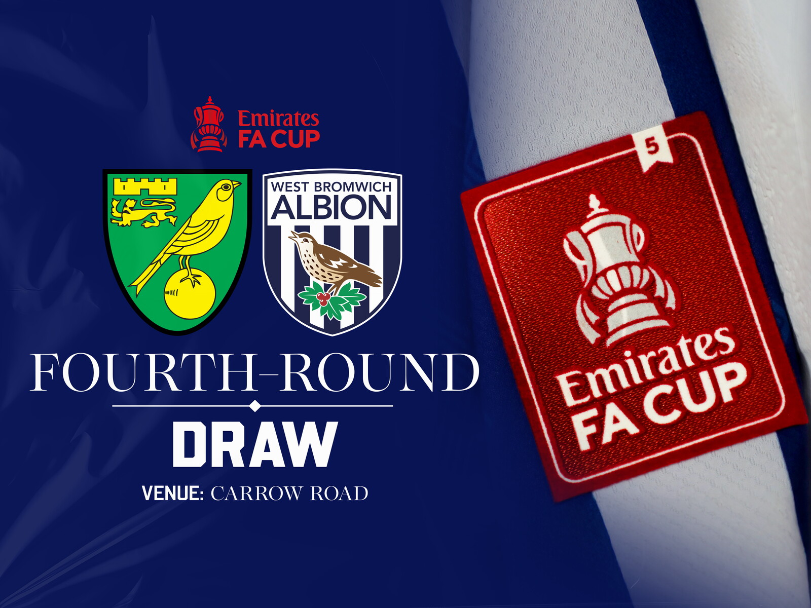 Albion to face Norwich City in Emirates FA Cup fourth round | West ...