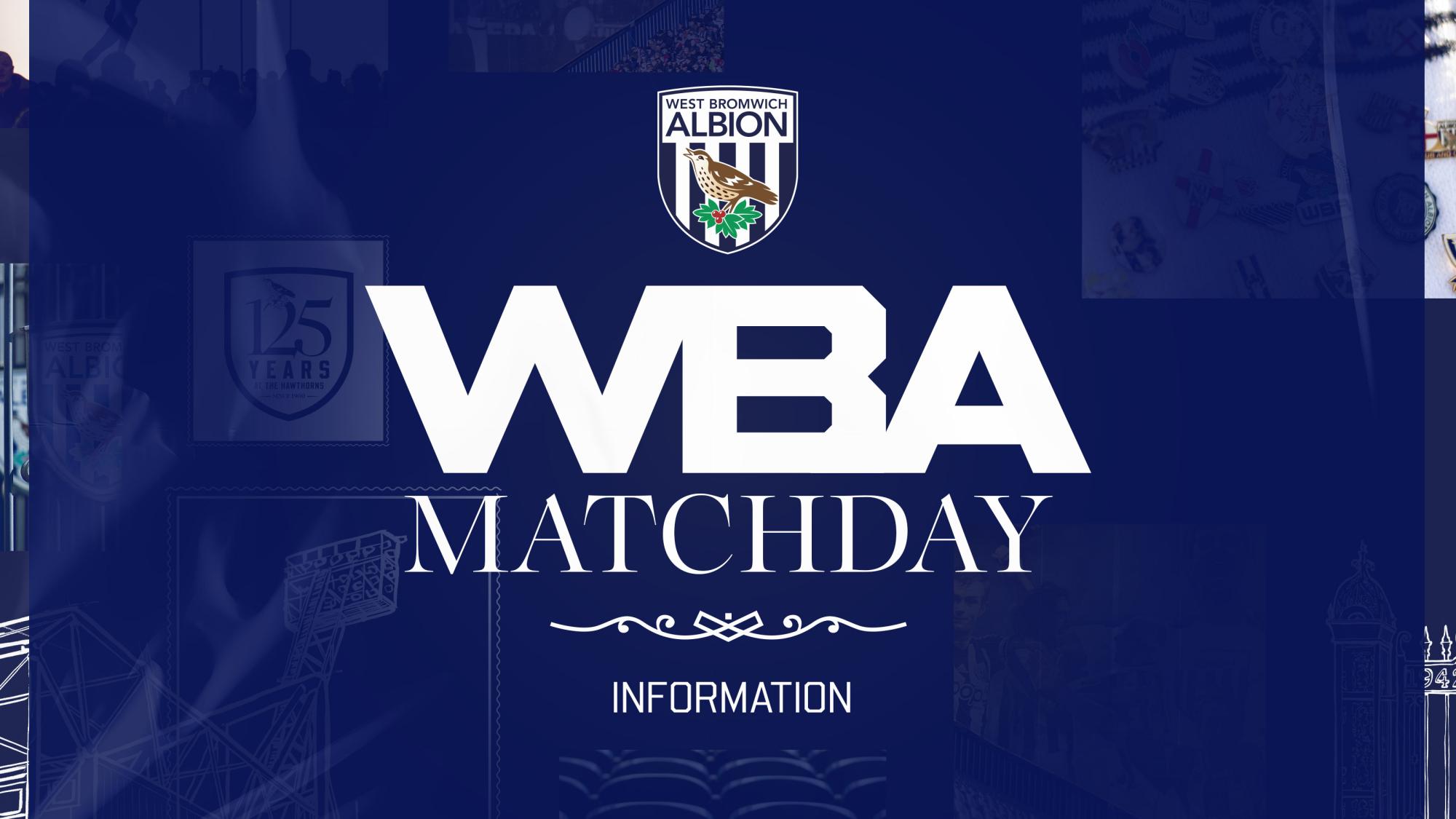 WBA TV Matchday Packages | West Bromwich Albion
