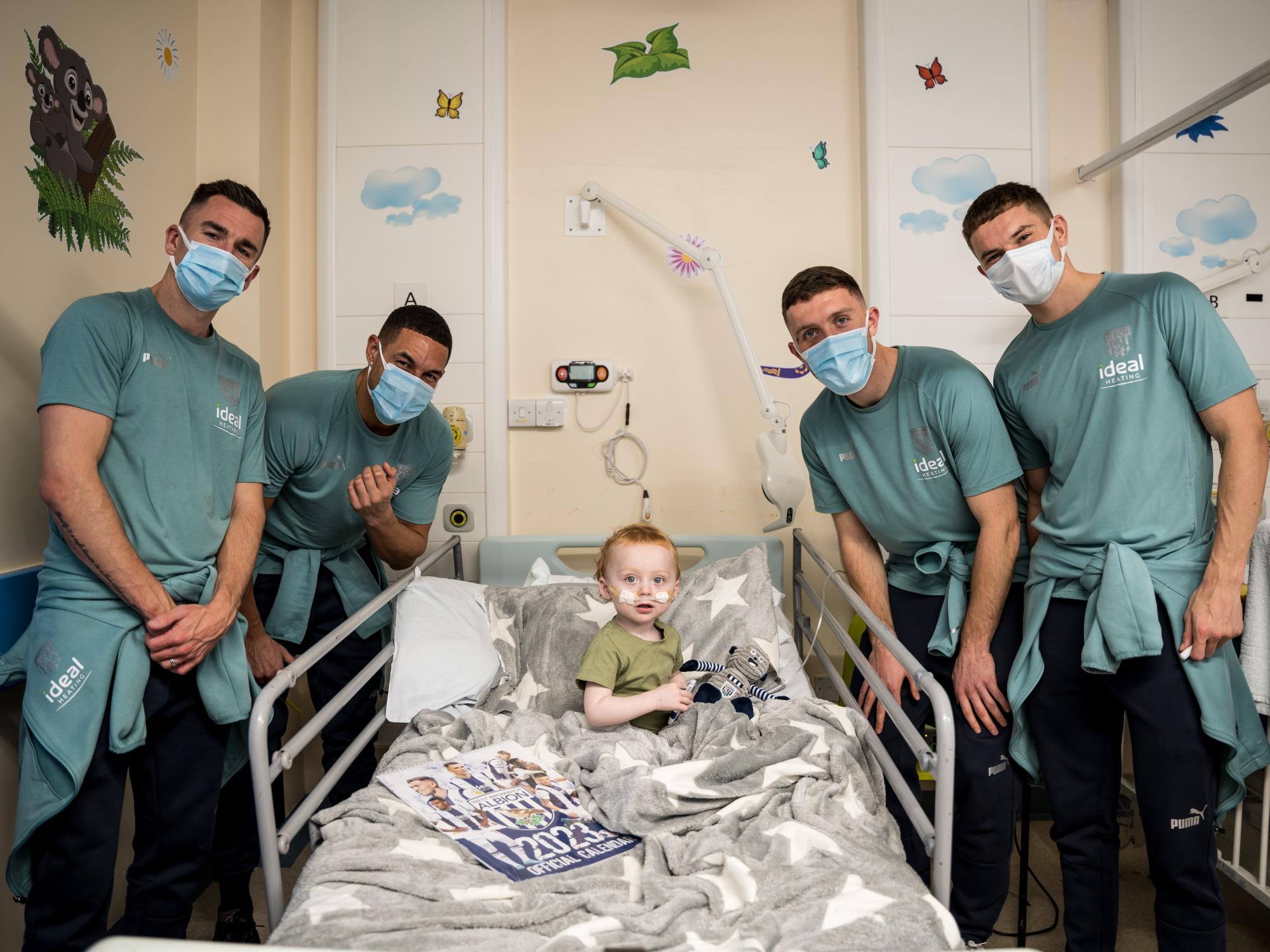 Albion players deliver festive cheer to young patients at Sandwell ...