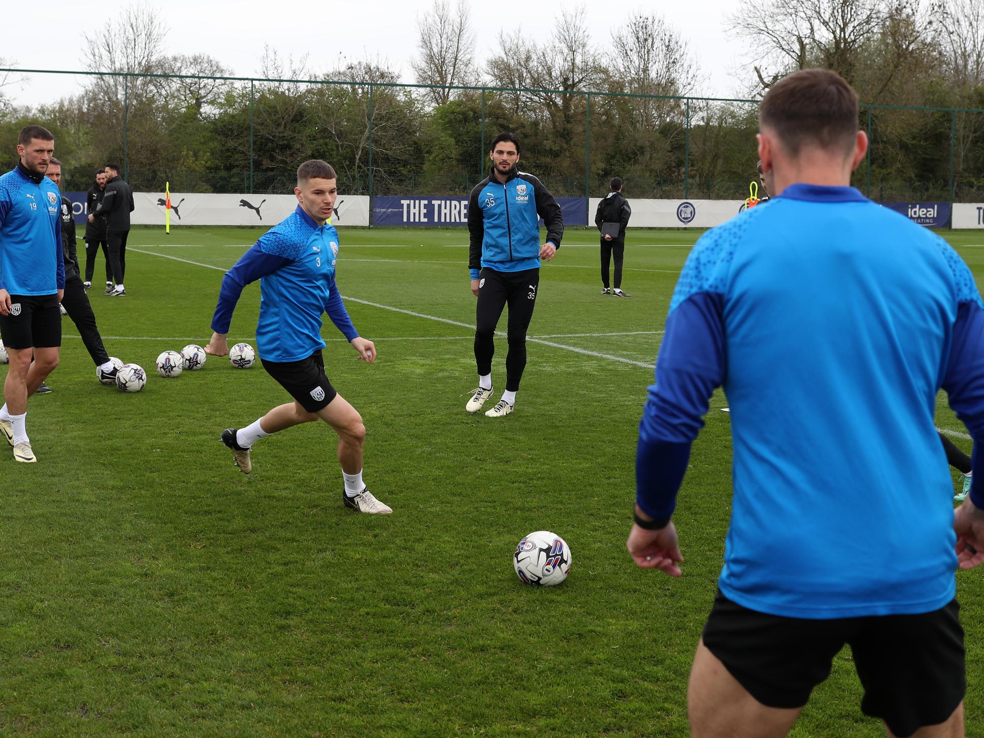 Gallery | Albion players prepare for Foxes clash at training ground HQ ...