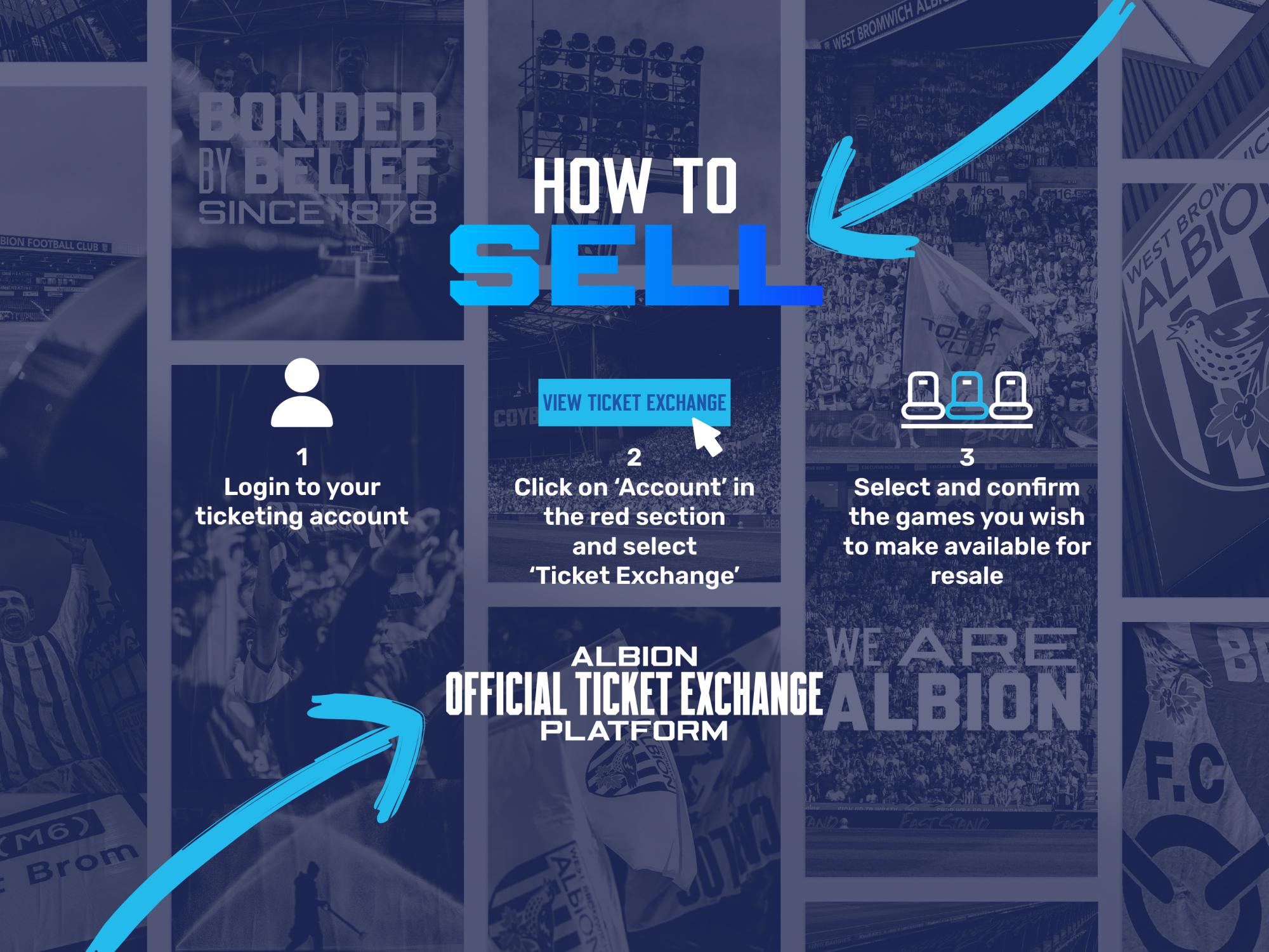 How to List Seats for Resale via Ticket Exchange | West Bromwich Albion