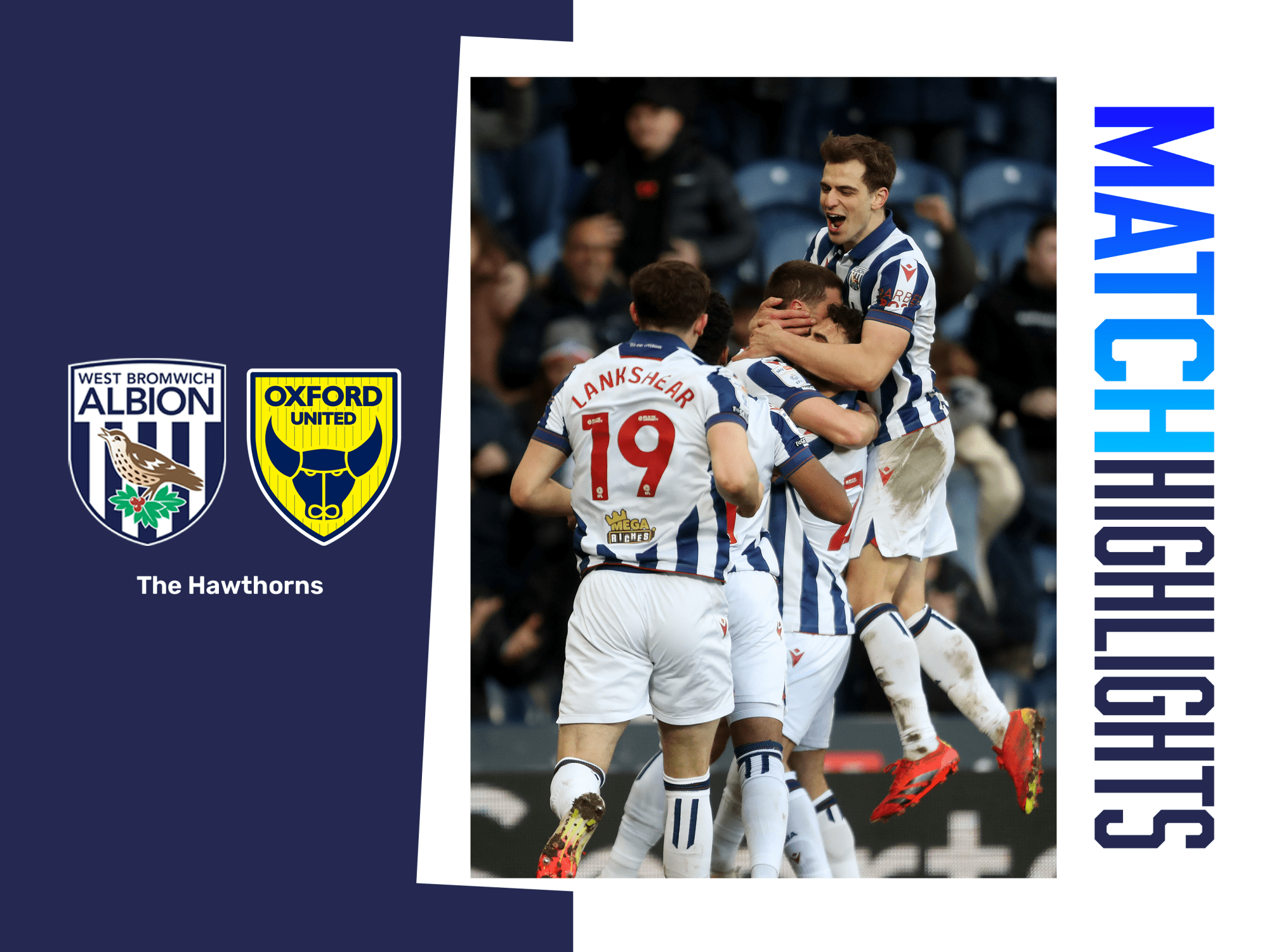 Albion 2-0 Oxford United | Match Highlights | West Bromwich Albion