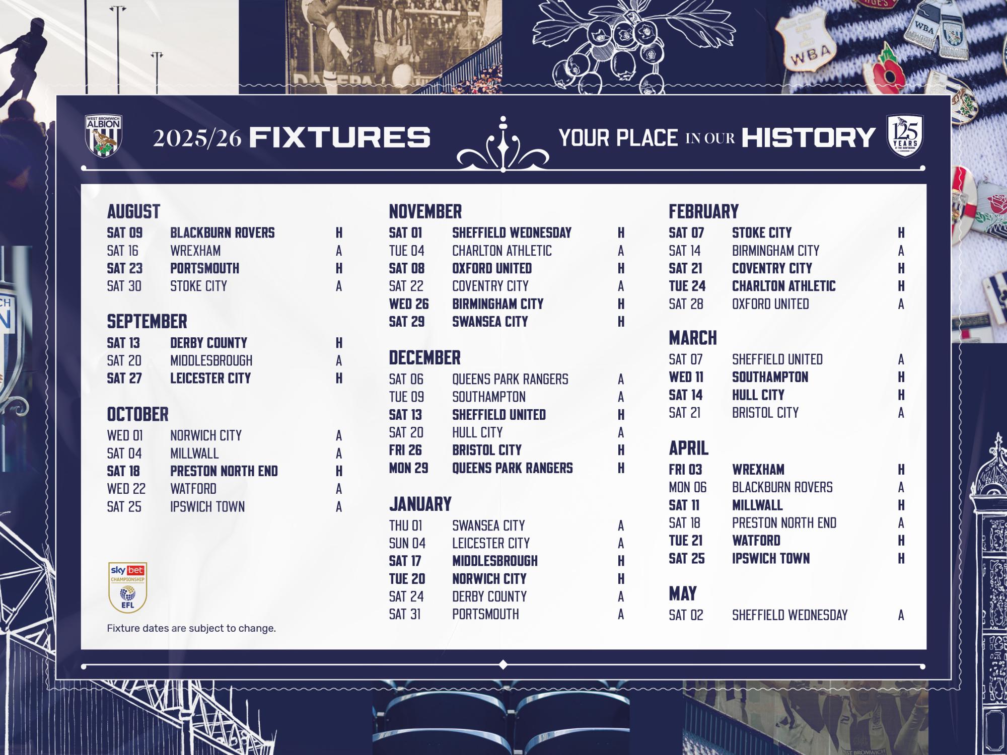 Fixture List