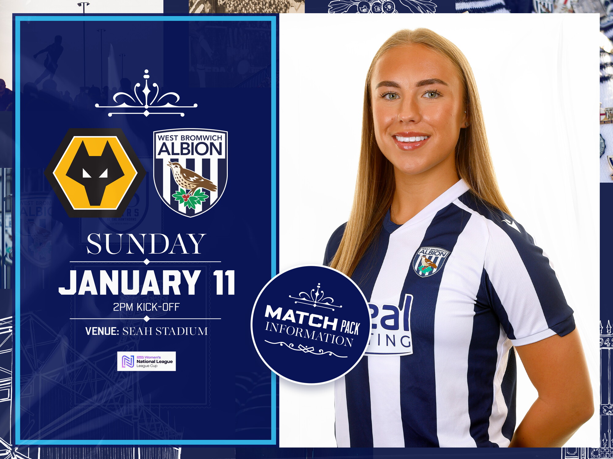 Date confirmed for Wolves FAWNL Cup tie | West Bromwich Albion