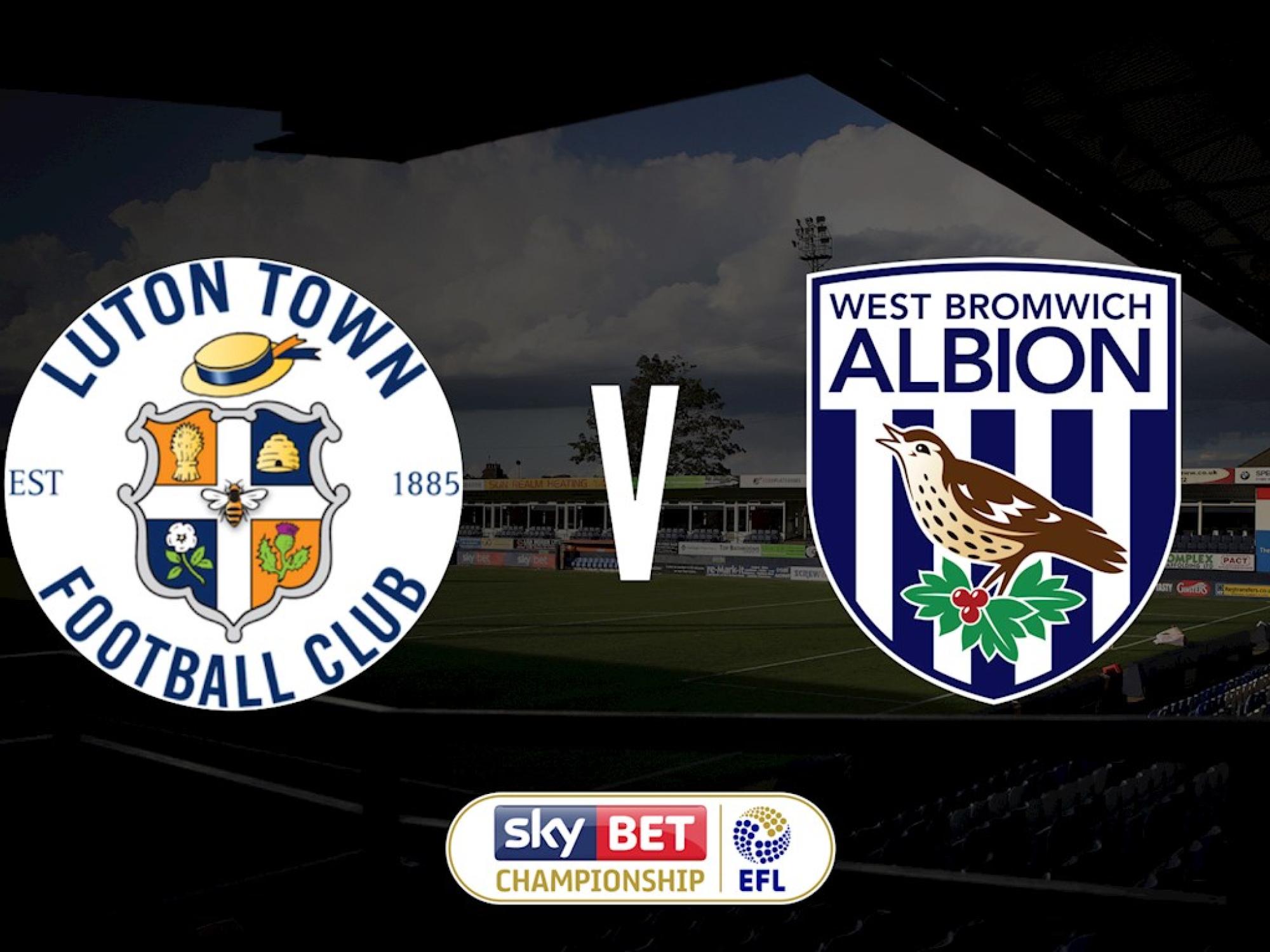 Luton clash now on sale | West Bromwich Albion