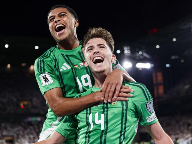 Isaac Price scores for Northern Ireland against Germany in Cologne ...
