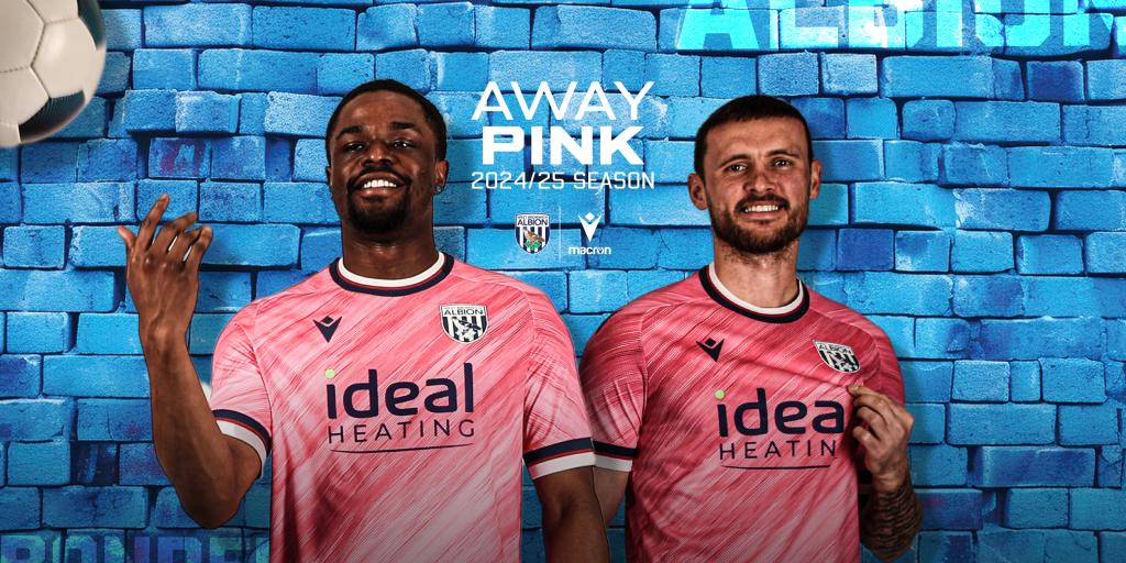 We Are Albion | 2024/25 Away Pink Kit Unveiled and on Sale Now | West ...