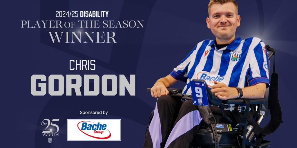 Chris Gordon named 2024/25 Disability Player of the Season | West ...