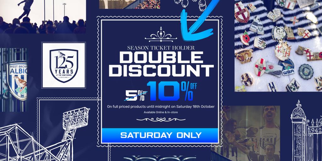 Double discount day announced for season ticket holders | West Bromwich ...