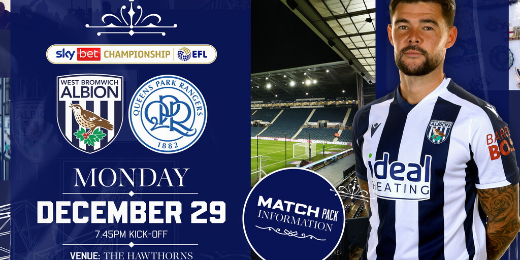 Albion vs QPR | Match Pack | West Bromwich Albion